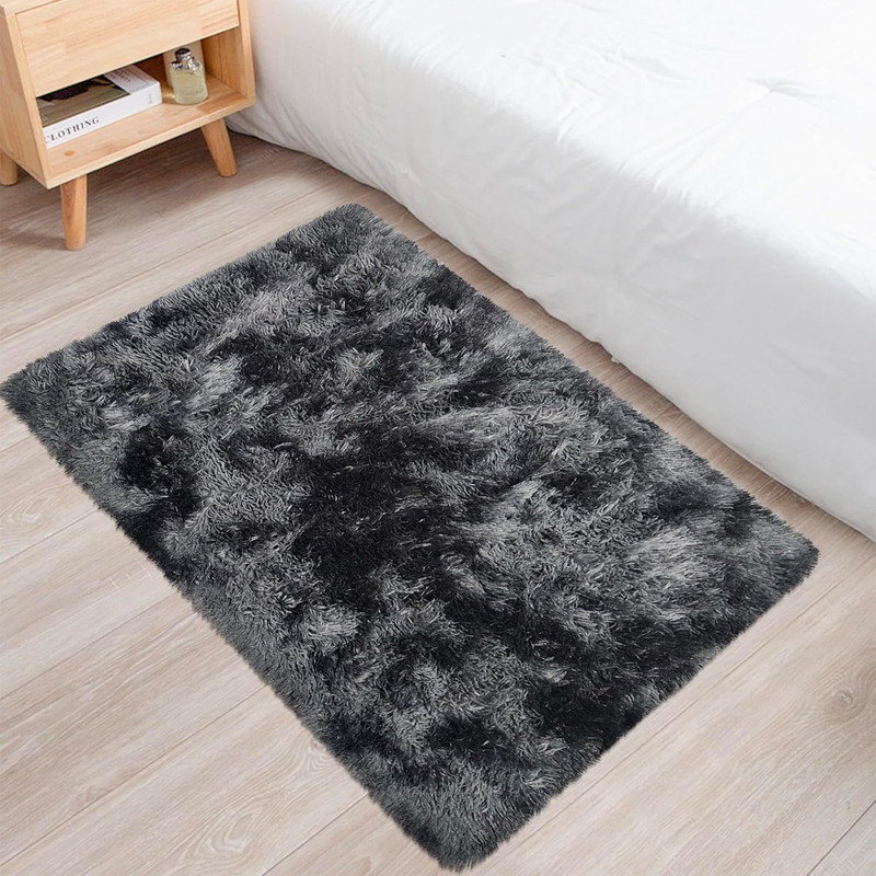Mercer41 Tie-dyed Green Small Fluffy Rug for Bedroom Girls 2x3 FT ...