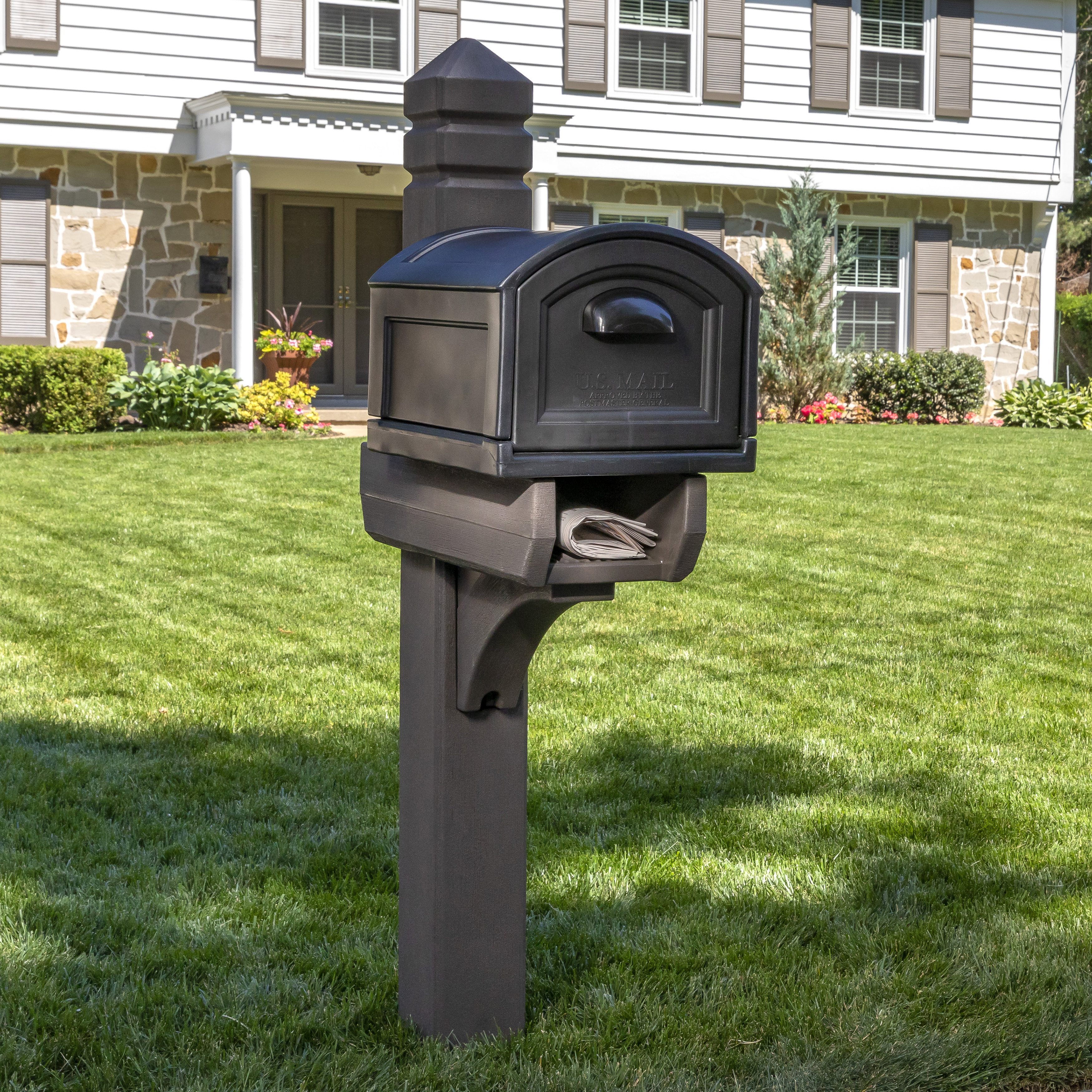 Step2 Lakewood Extra Large Post Mounted Mailbox & Reviews | Wayfair