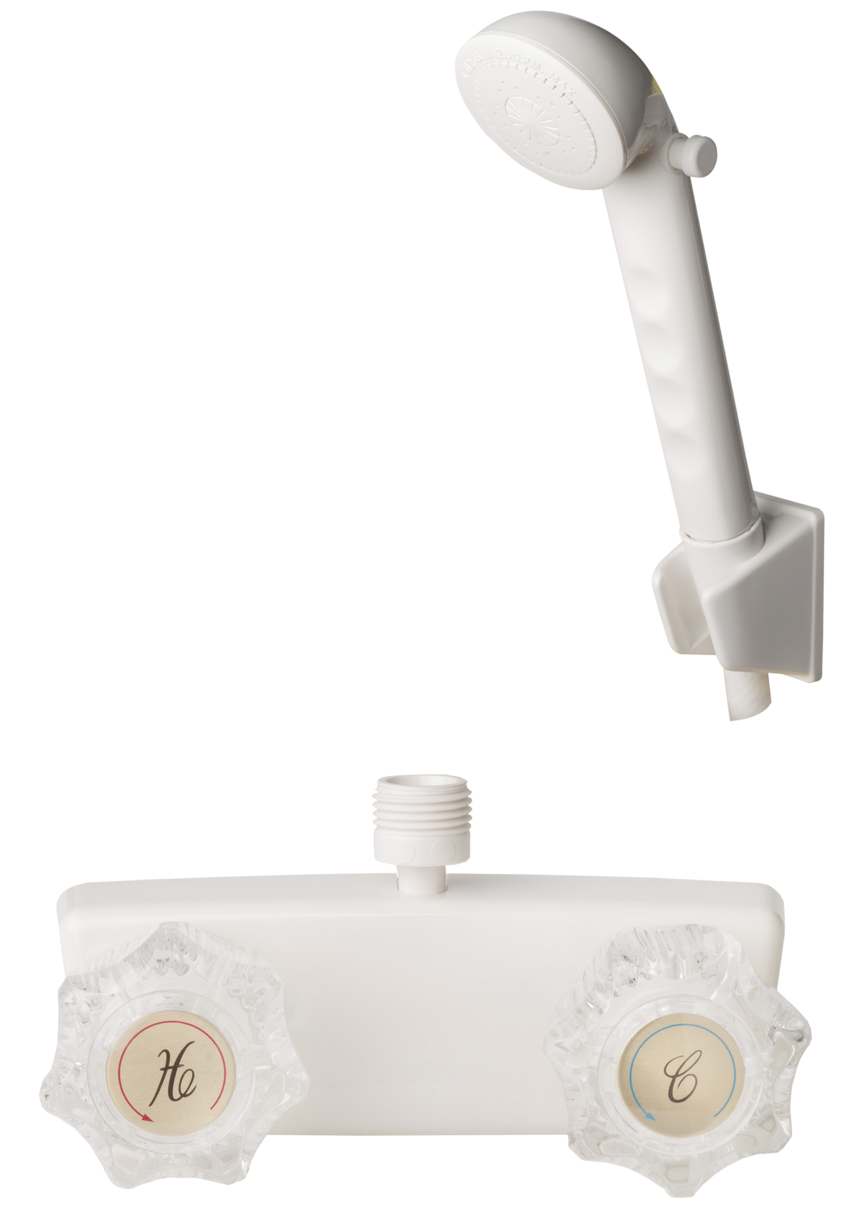 Laguna Brass RV/Motorhome Two Handle Non-Metallic Shower Diverter with ...