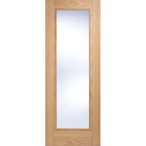 LPD Doors Vancouver 1L Glazed Prefinished Oak Internal Door | Wayfair.co.uk