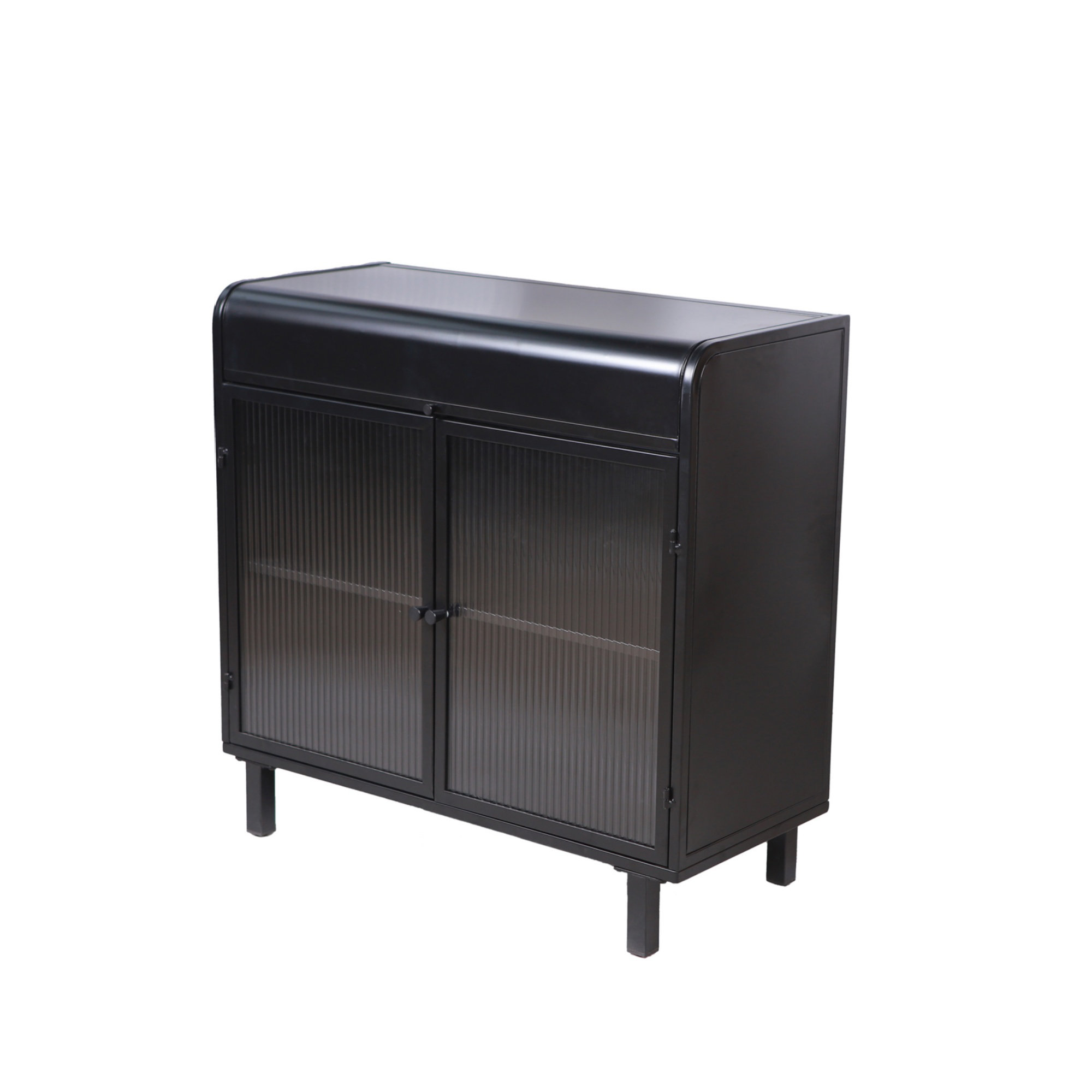 17 Stories Contemporary Metal Frame Locker With Tempered Glass Door ...