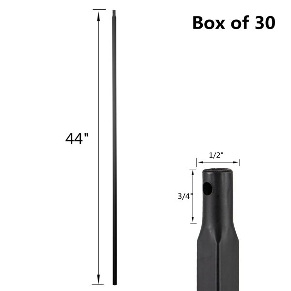 Wendes Kem 44" Hollow Plain Bar Baluster Set | Wayfair