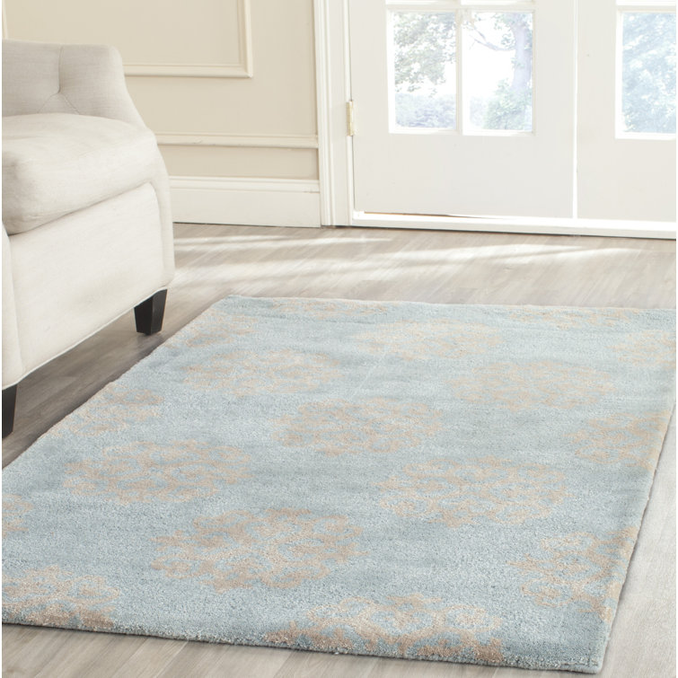 Fleur De Lis Living Moskell Nil Hand Tufted Wool Blue Rug & Reviews ...