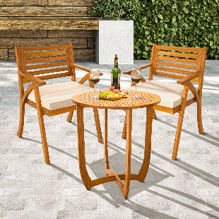 Round Patio Dining Sets You'll Love | Wayfair