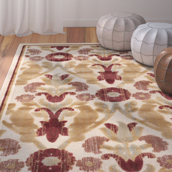 Bungalow Rose Elana Performance Floral Rug | Wayfair