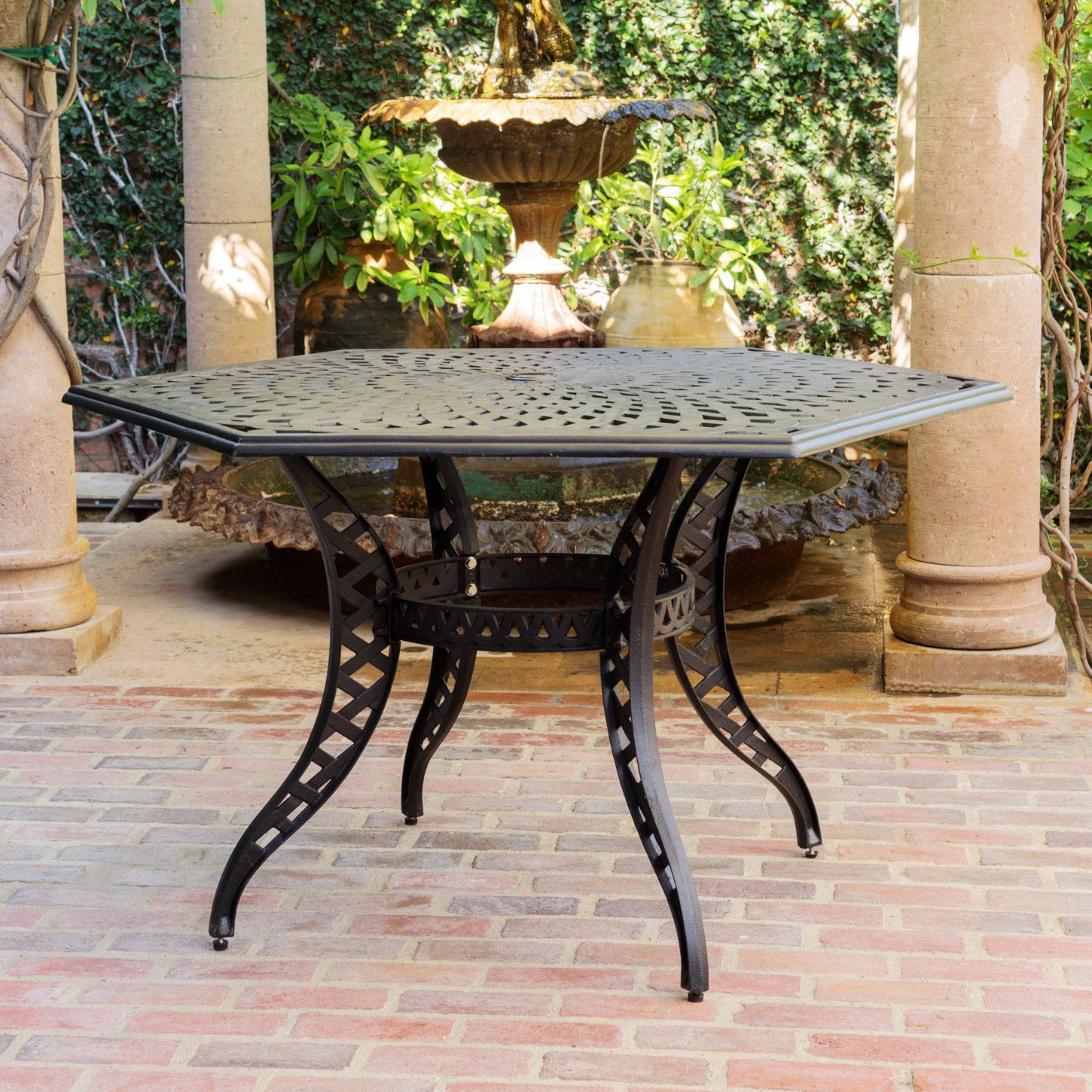 Bloomsbury Market Outdoor Hexagonal Table, Accent Table - Wayfair Canada