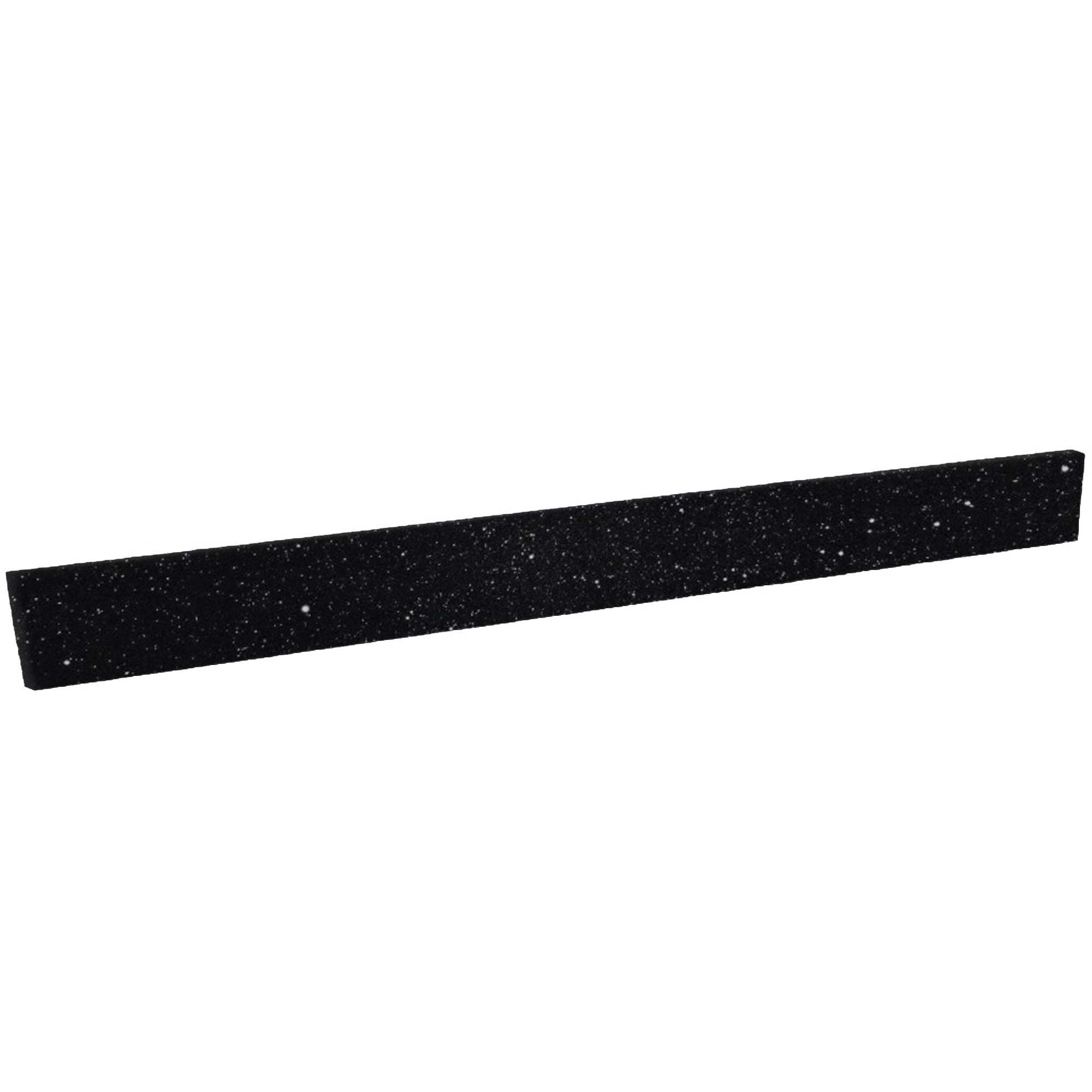 Bellaterra Home 55" Stone Backsplash in Black Galaxy Gold Granite ...