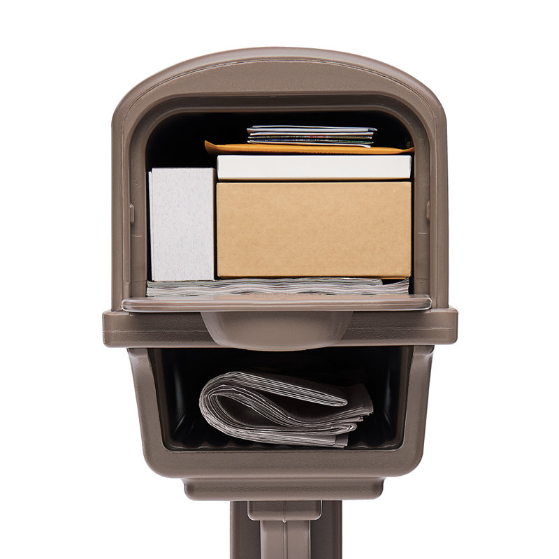 Architectural Mailboxes Gentry Plastic Post Mounted Mailbox & Reviews ...