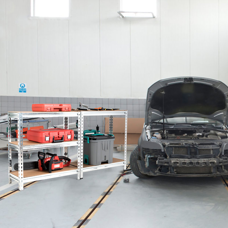 WFX Utility™ Newquay Metal + MDF Board Shelving Unit & Reviews | Wayfair