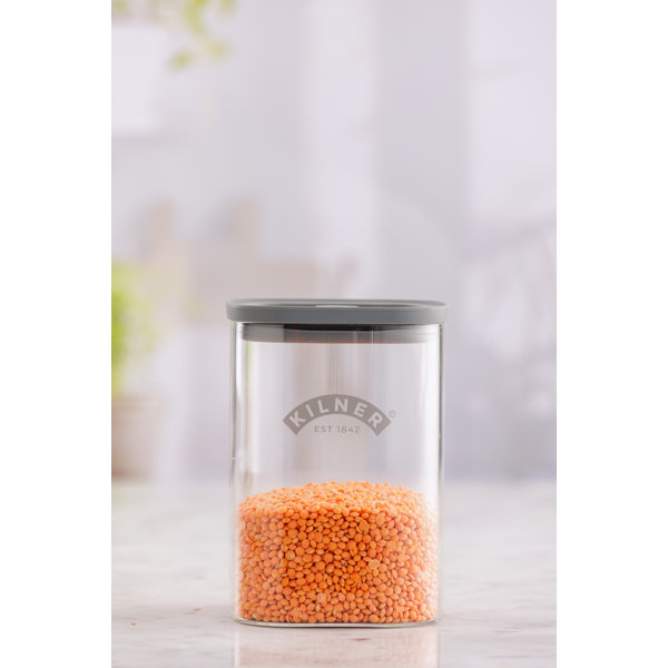Kilner FRESH STORAGE SQUARE JAR 1L | Wayfair.co.uk
