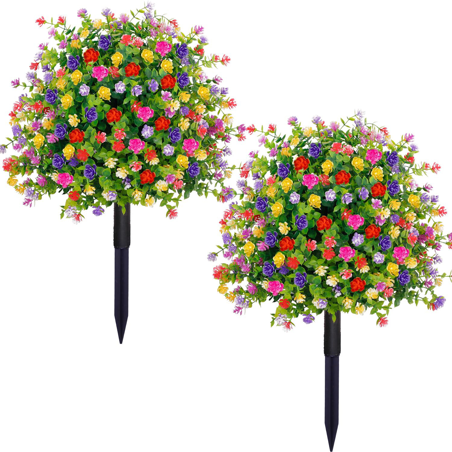 Red Barrel Studio 2 Pack Artificial Boxwood Topiary Ball Trees With ...