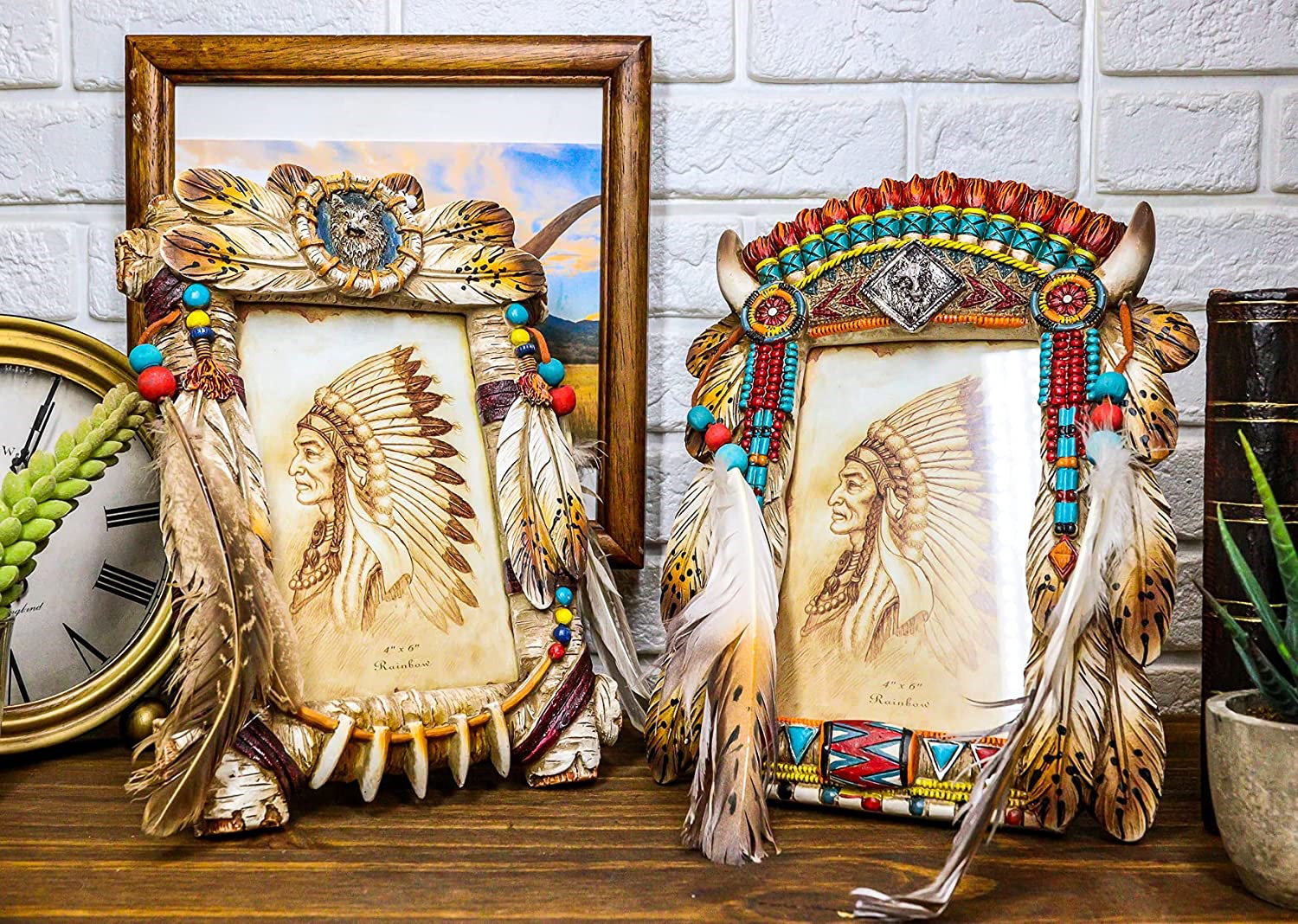 Trinx Jonesha 2 Piece 4" X 6" Beaded Plastic Single Picture Frame Set ...