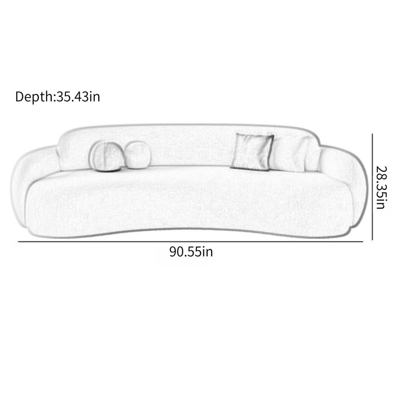 Danbenla design Modern Simple Cream Style Sofa | Wayfair