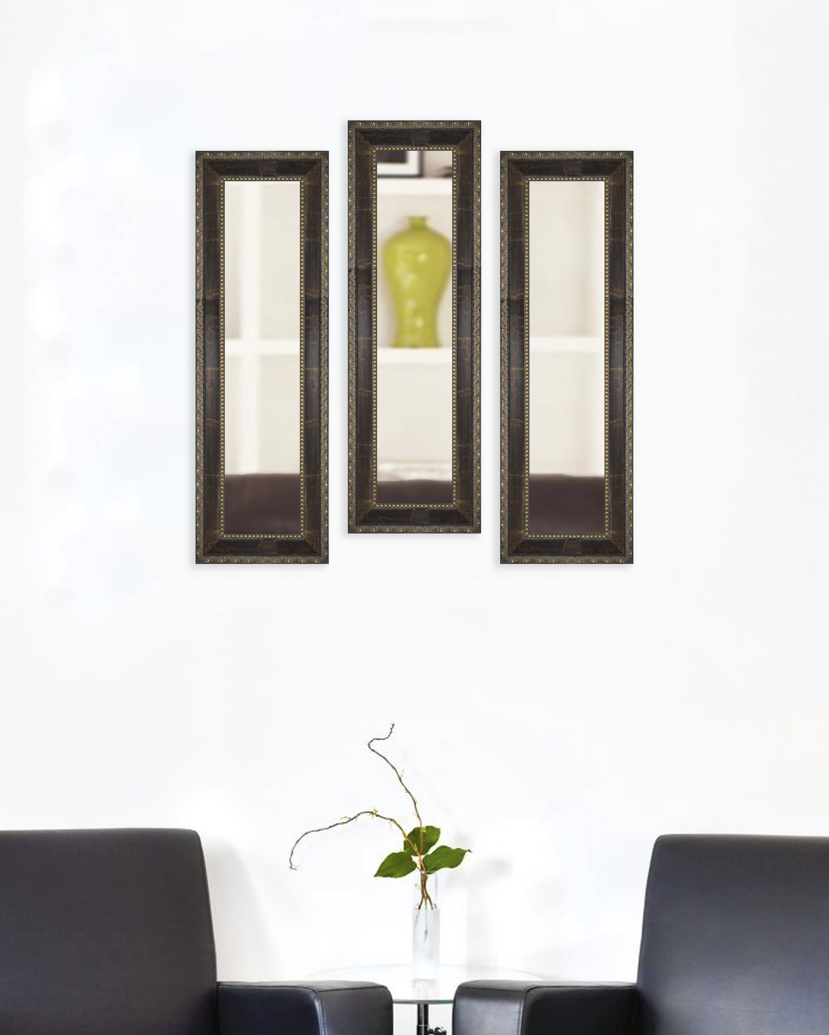 Astoria Grand Derrell Solid Wood Rectangle Wall Mirror | Wayfair