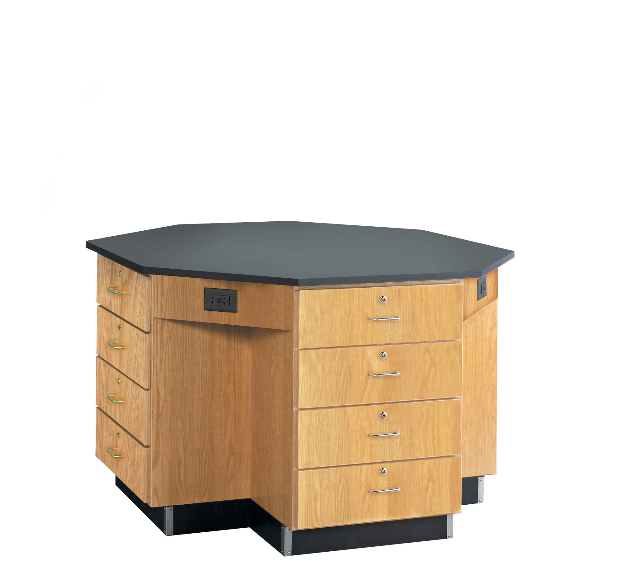 Diversified Woodcrafts Octagon Resin Workstation | Wayfair