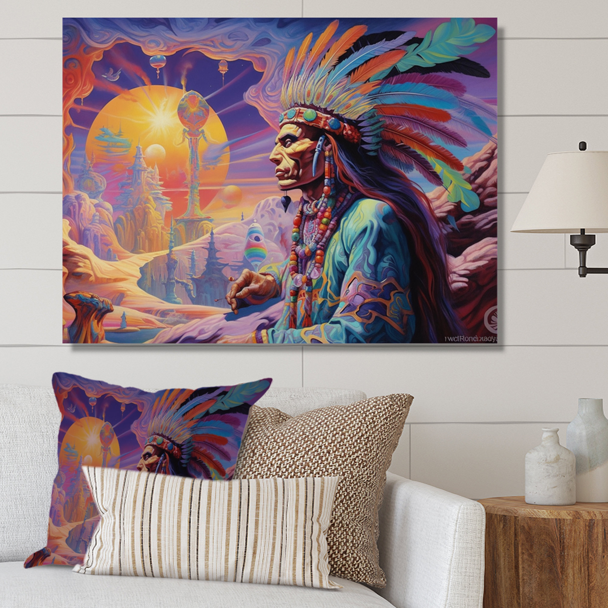 Union Rustic Native Shaman Ancient Wisdom - Print on Canvas | Wayfair