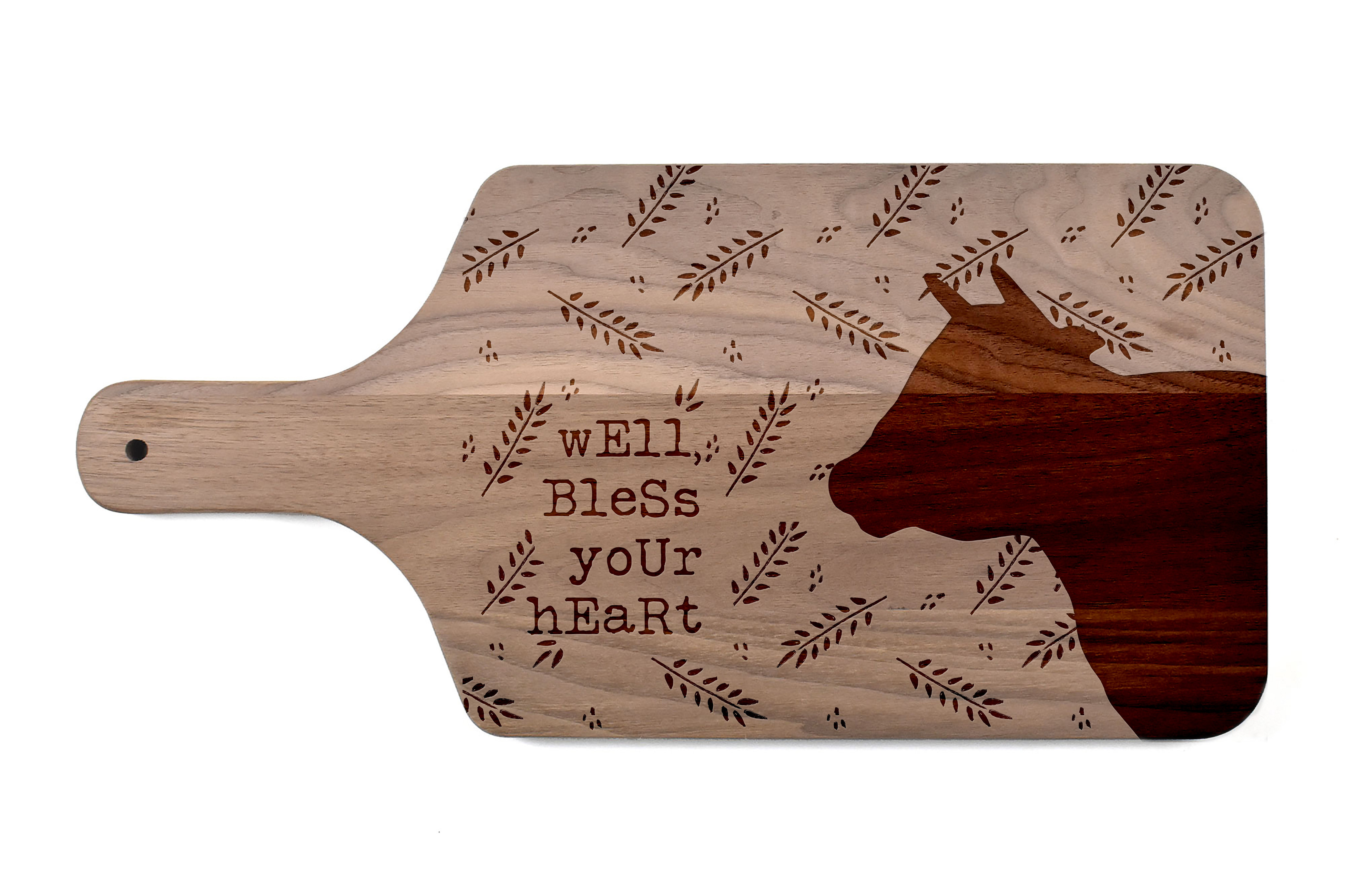 Designs Direct Creative Group Bless Your Cow Paddle Cutting Board | Wayfair