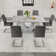 Ivy Bronx Kimara 7 - Piece Pedestal Dining Set & Reviews | Wayfair