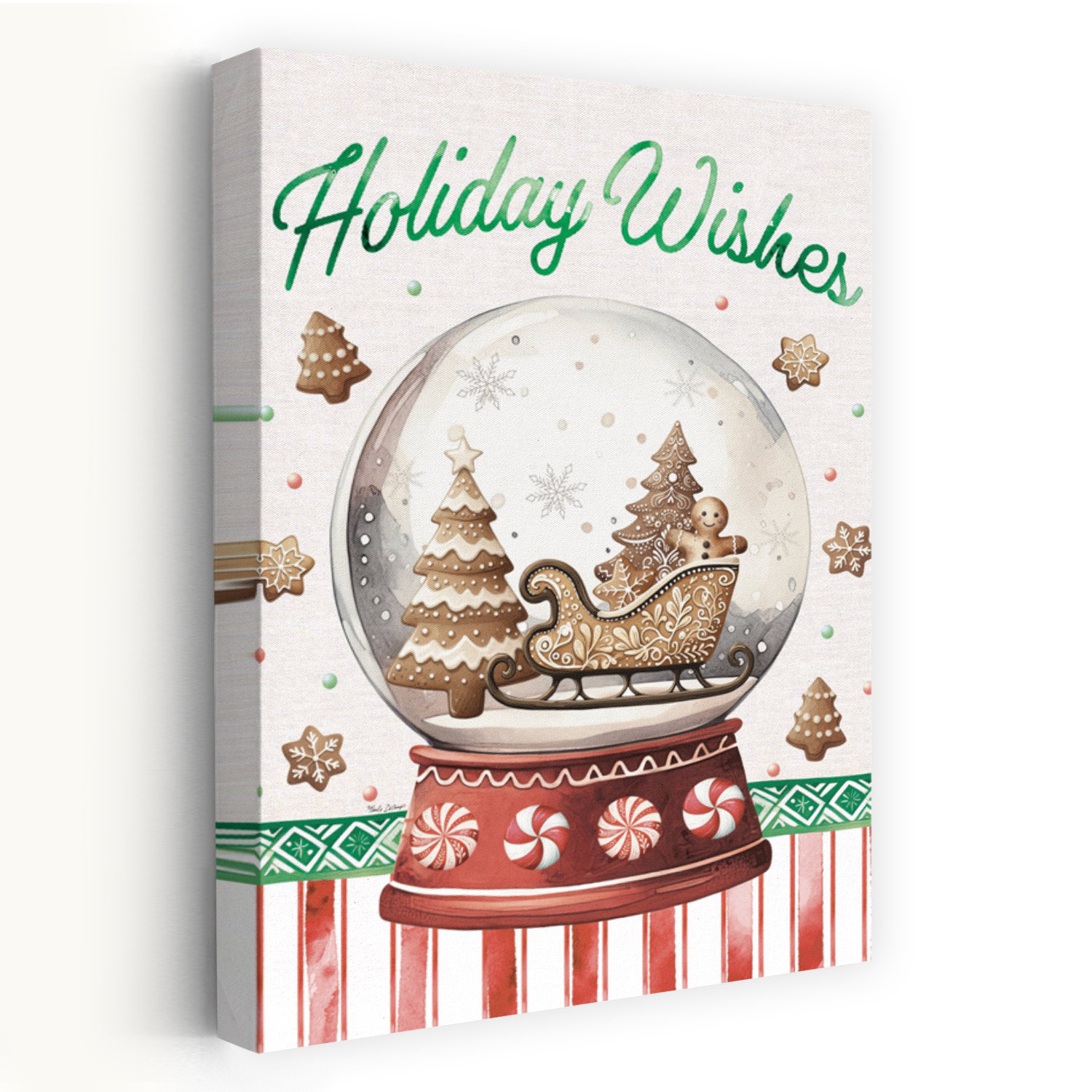 Ophelia & Co. Holiday Wishes Snow Globe Abstract Contemporary Winter ...