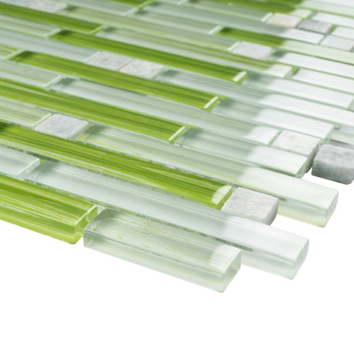 Supreme Tile Natural Glass Linear Mosaic Tile & Reviews | Wayfair