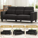 17 Stories Modern 220CM 3-Seater Chenille Sofa With Wooden Frame and ...