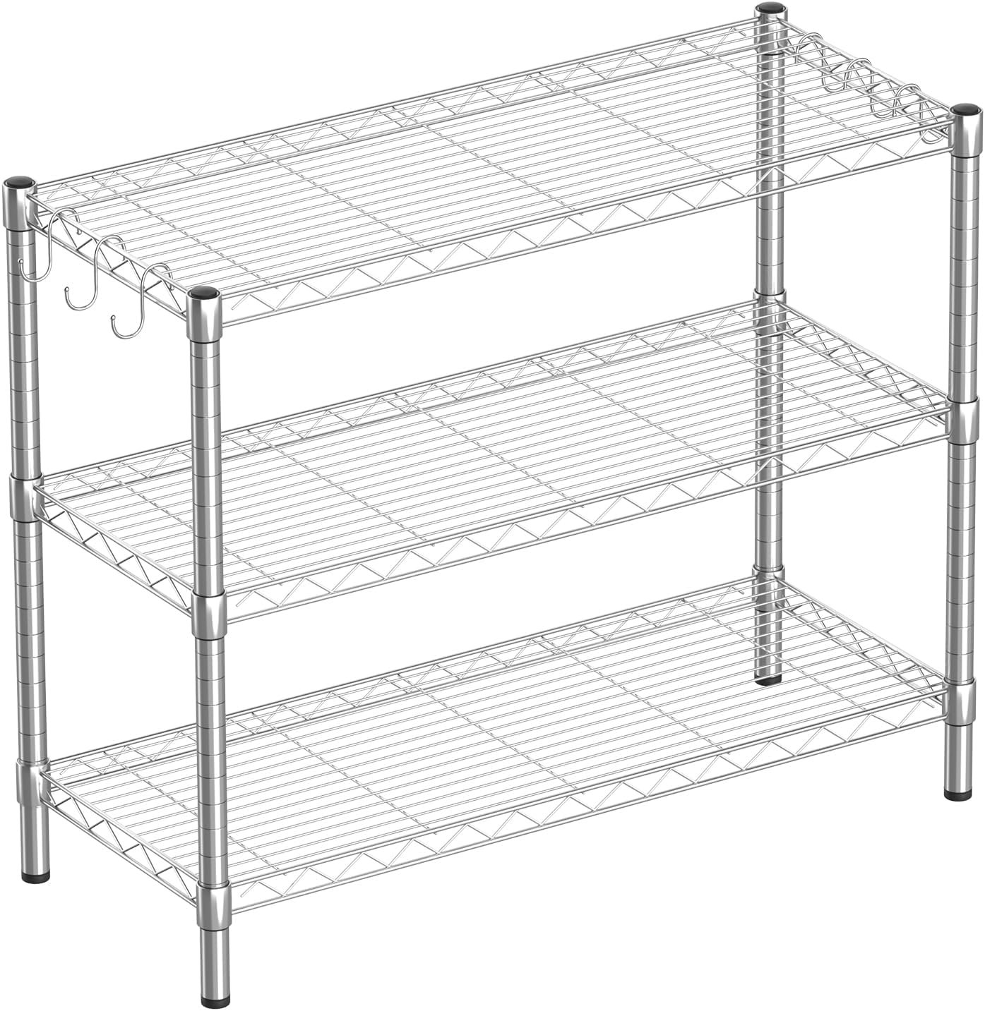 Rebrilliant Adjustable Metal Shelf Wire Shelving Unit Heavy Duty ...