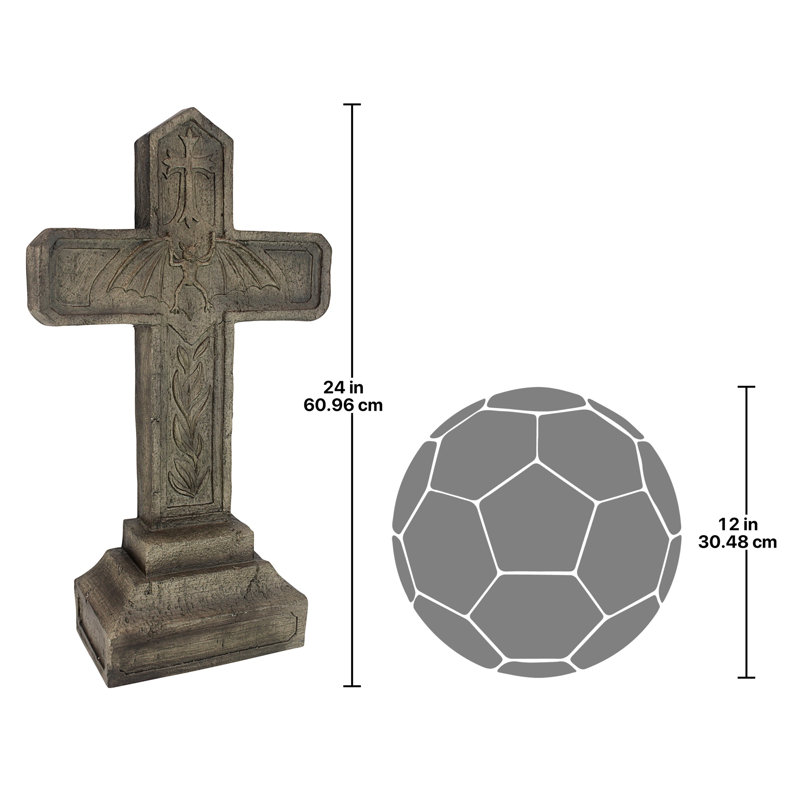 Design Toscano Balkan Vampire Blood Cross Statue & Reviews | Wayfair