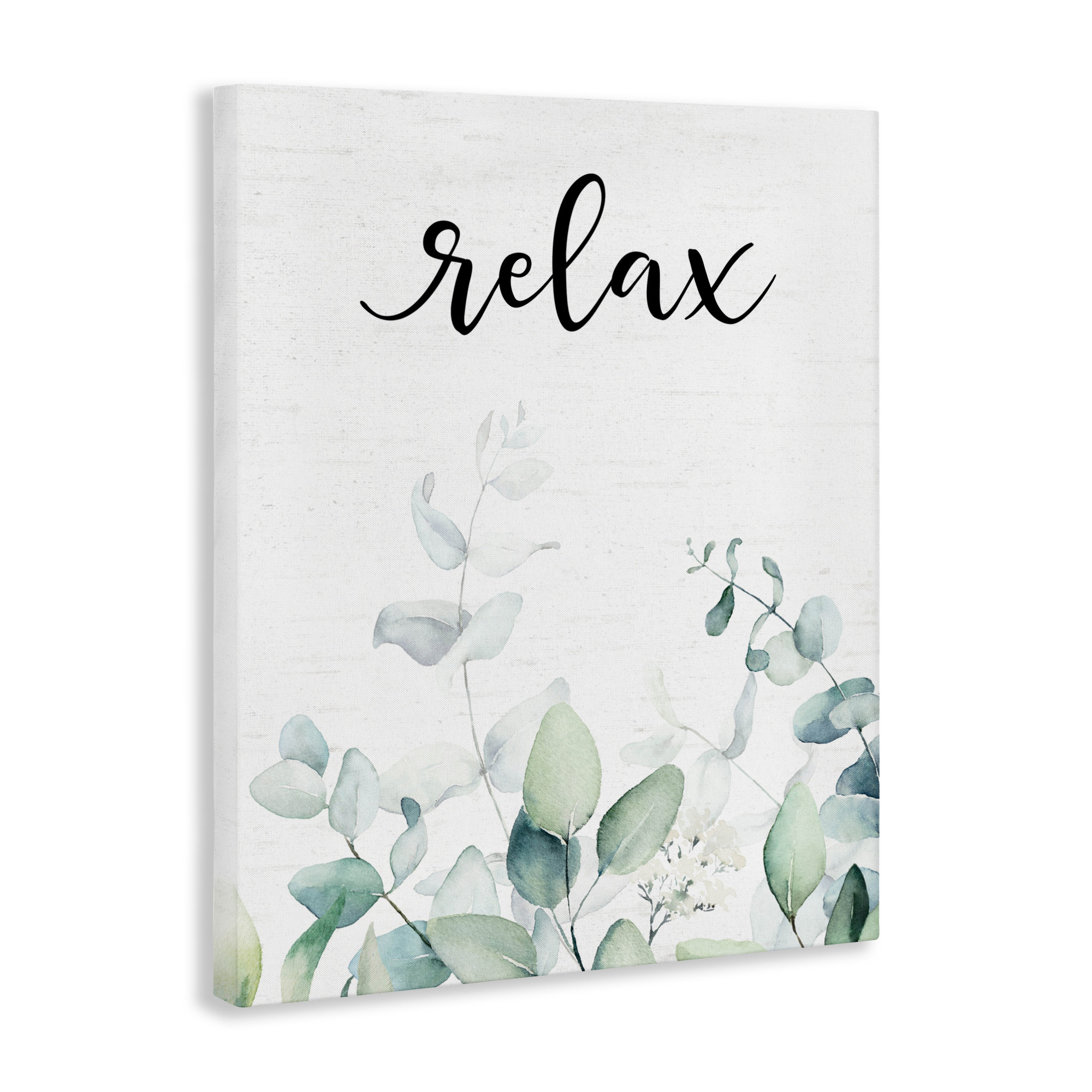 Ebern Designs Relax Leafy Herbs Canvas, design by Lettered and Lined ...