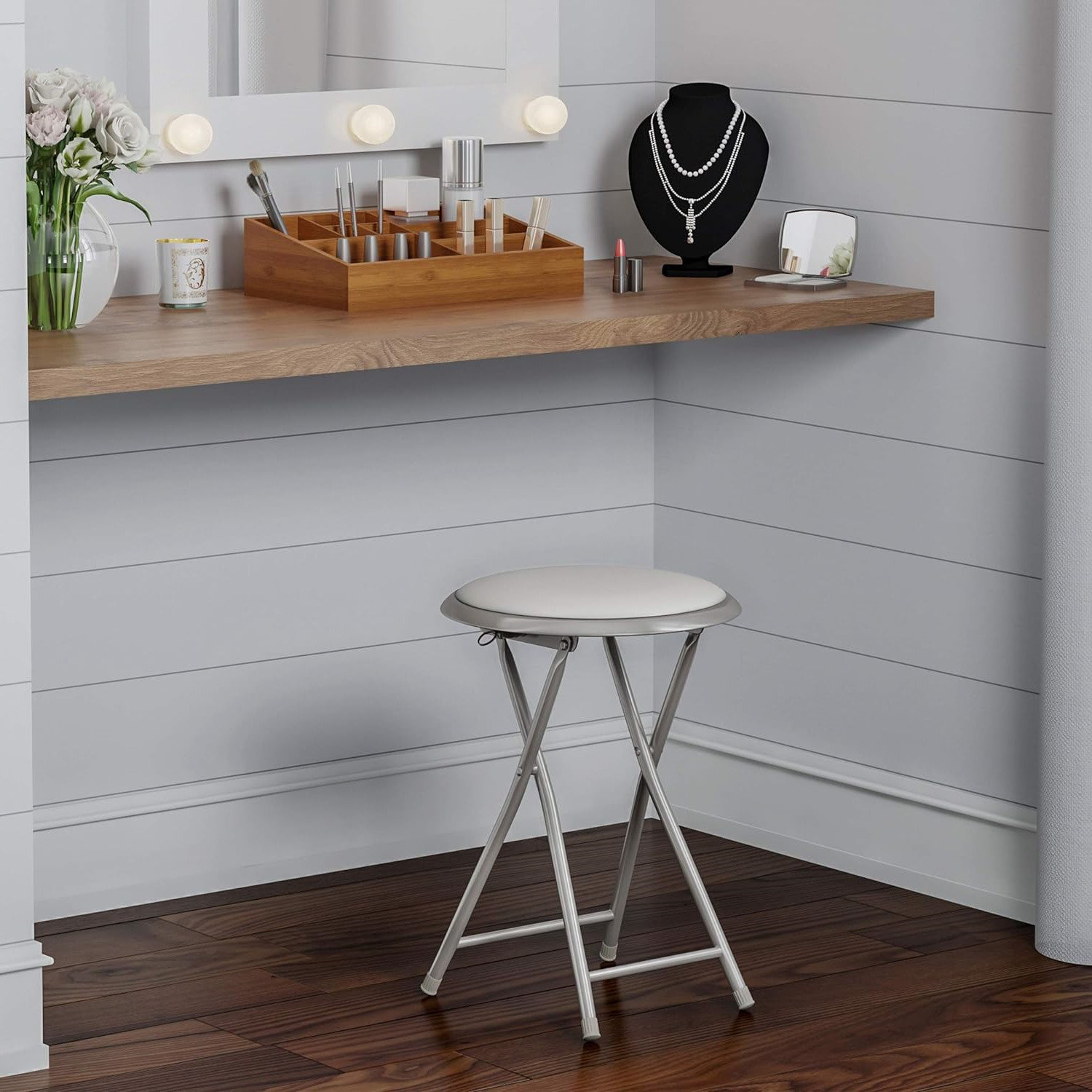 Latitude Run® Folding Stool,Backless 18-Inch Stool with 225lb Capacity ...