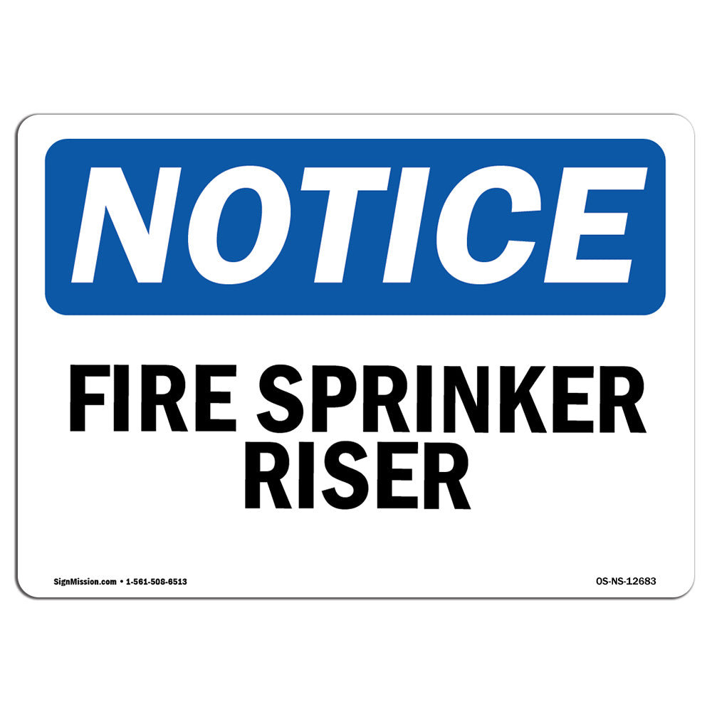 SignMission Fire Sprinkler Riser Sign | Wayfair