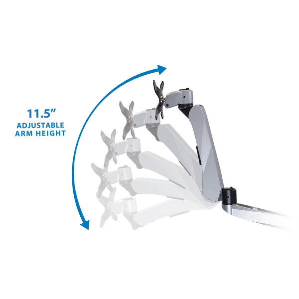 Mount-It Dual Monitor Wall Mount with Articulating Gas Spring Arms | 19 ...