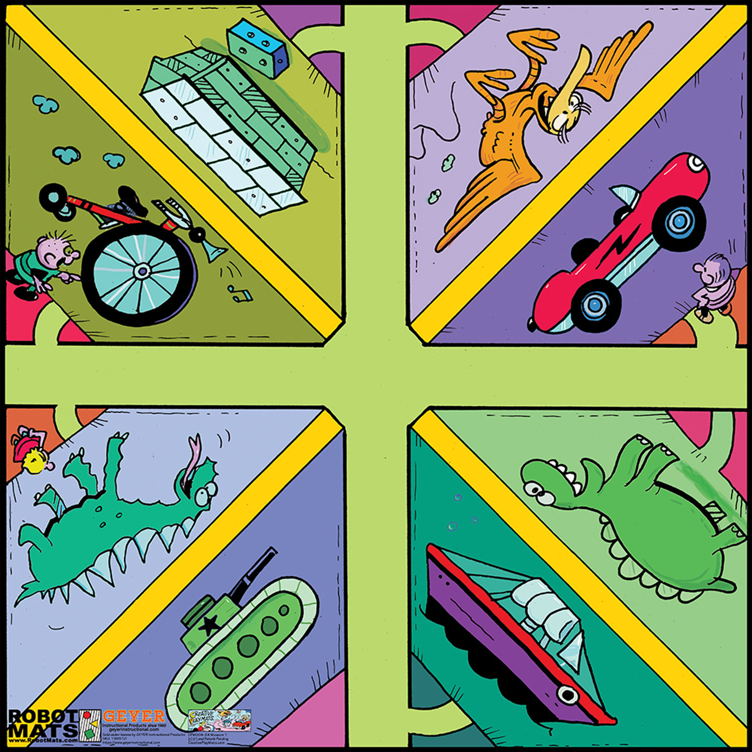 Geyer Instructional Products Robotics, Creative, Museum Vinyl Playmat ...