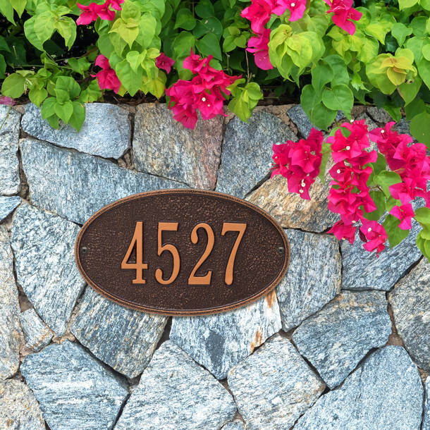 Old Century Forge Hampshire 1-Line Wall Address Plaque & Reviews | Wayfair