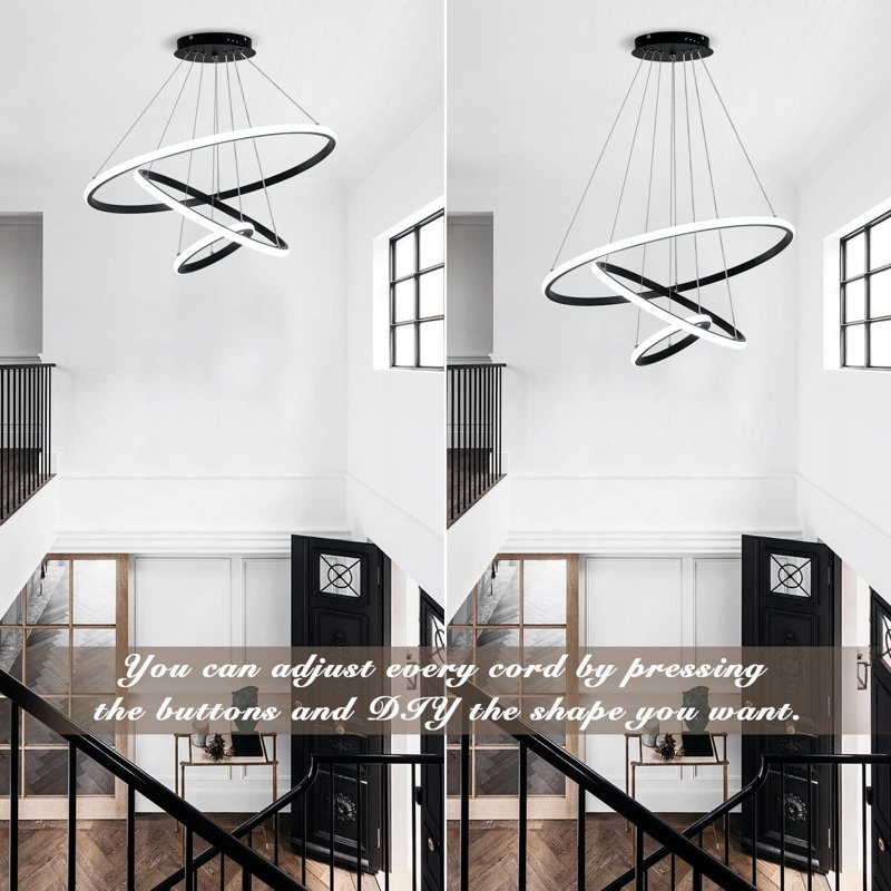 Wrought Studio Dado 3 - Light LED Tiered Chandelier & Reviews | Wayfair