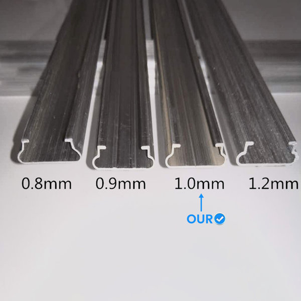 Qeetex 6.6 FT Greenhouse Lock Channel and Spring Wire,Aluminum Alloy ...