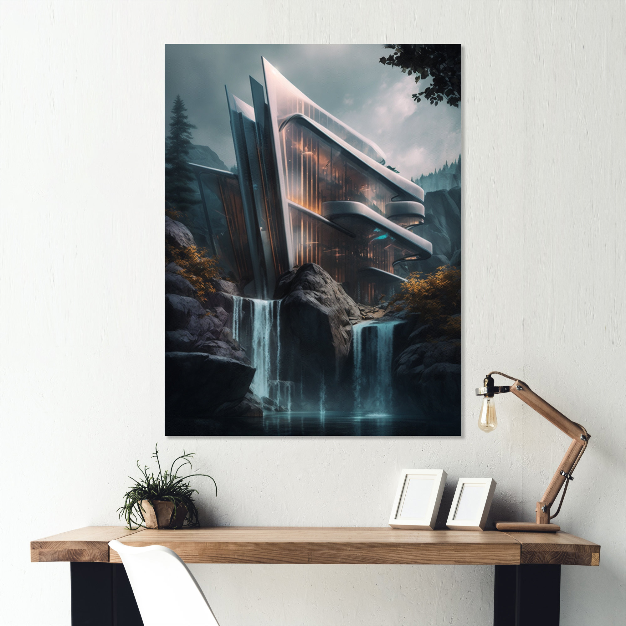 Red Barrel Studio Futuristic Architectural Brilliance I - Futuristic ...