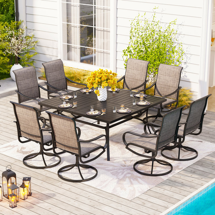 Lark Manor Argyri 8 - Person Square Outdoor Dining Set & Reviews | Wayfair