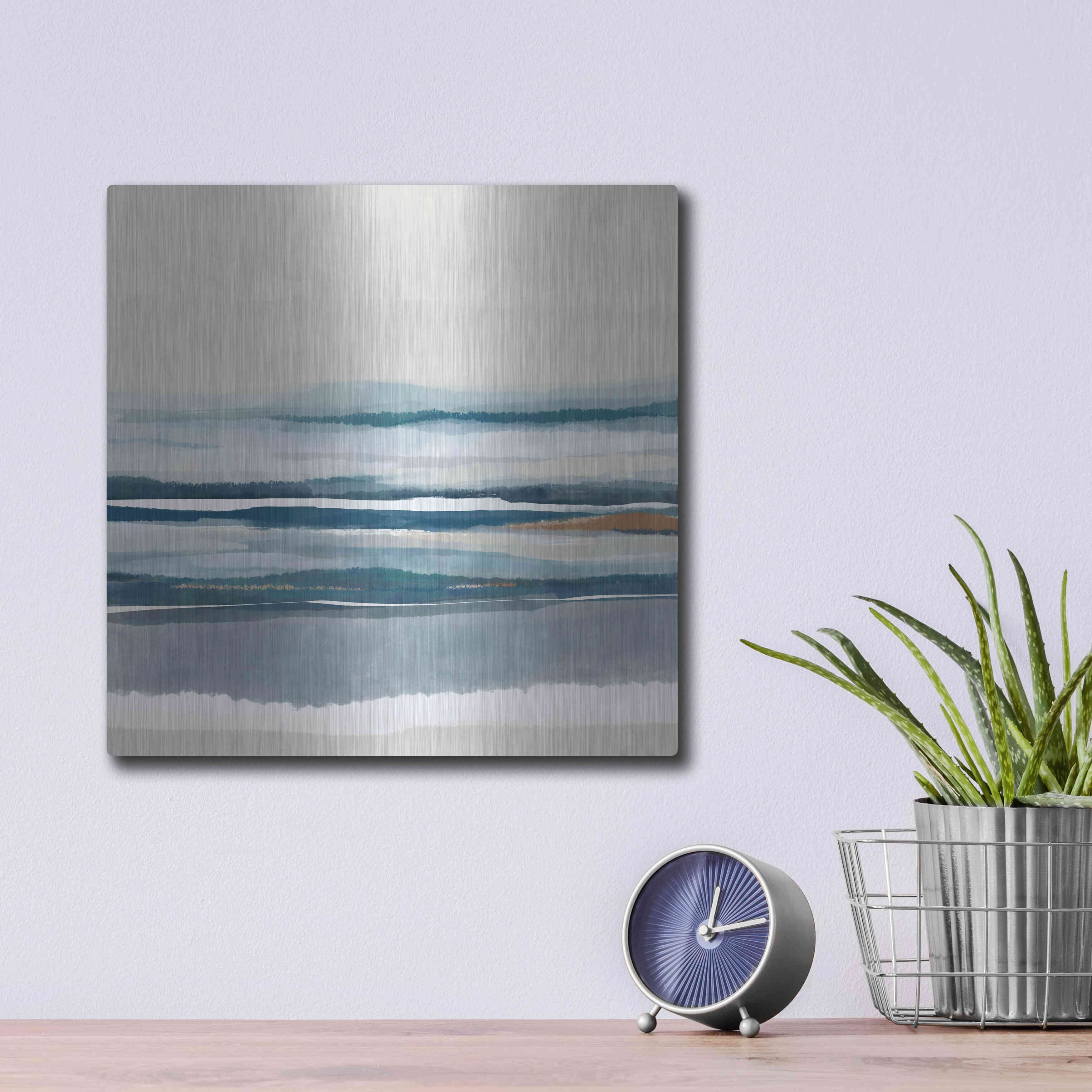 Orren Ellis 'Coastal Abstract 8' by Christov Art, Metal Wall Art | Wayfair