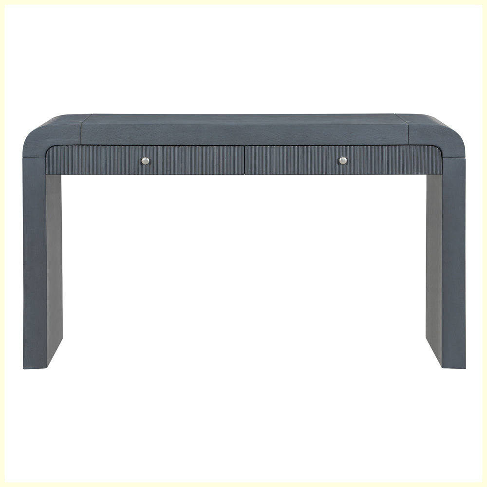 One Allium Way® Rustic Console Table with Fluted Drawer Front for ...