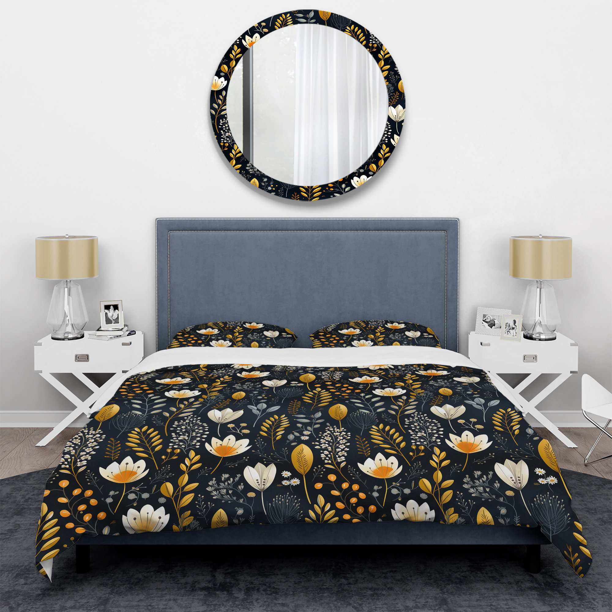 Design Art Nature'S Exquisite Floral Collage I - Floral Duvet Cover Set ...