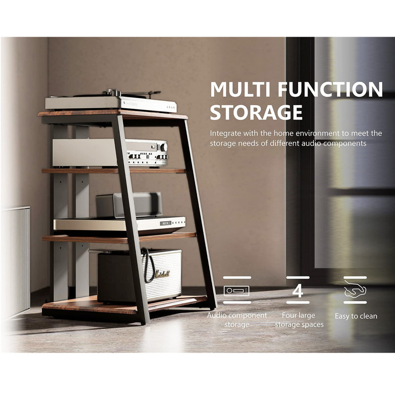 17 Stories Media Corner Audio Rack | Wayfair