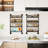 Prep & Savour 4 Tier Wall Mount Spice Rack - Black Hanging Organizer ...