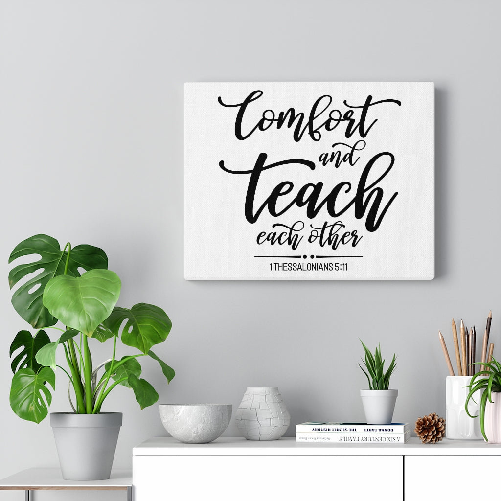 Trinx Teach Each Other 1 Thessalonians 5:11 Christian Wall Art Bible ...