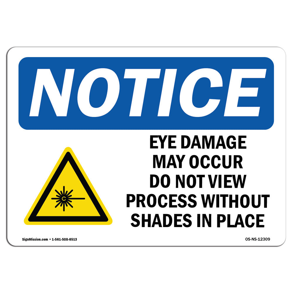 SignMission Eye Damage May Occur Do Not Sign | Wayfair