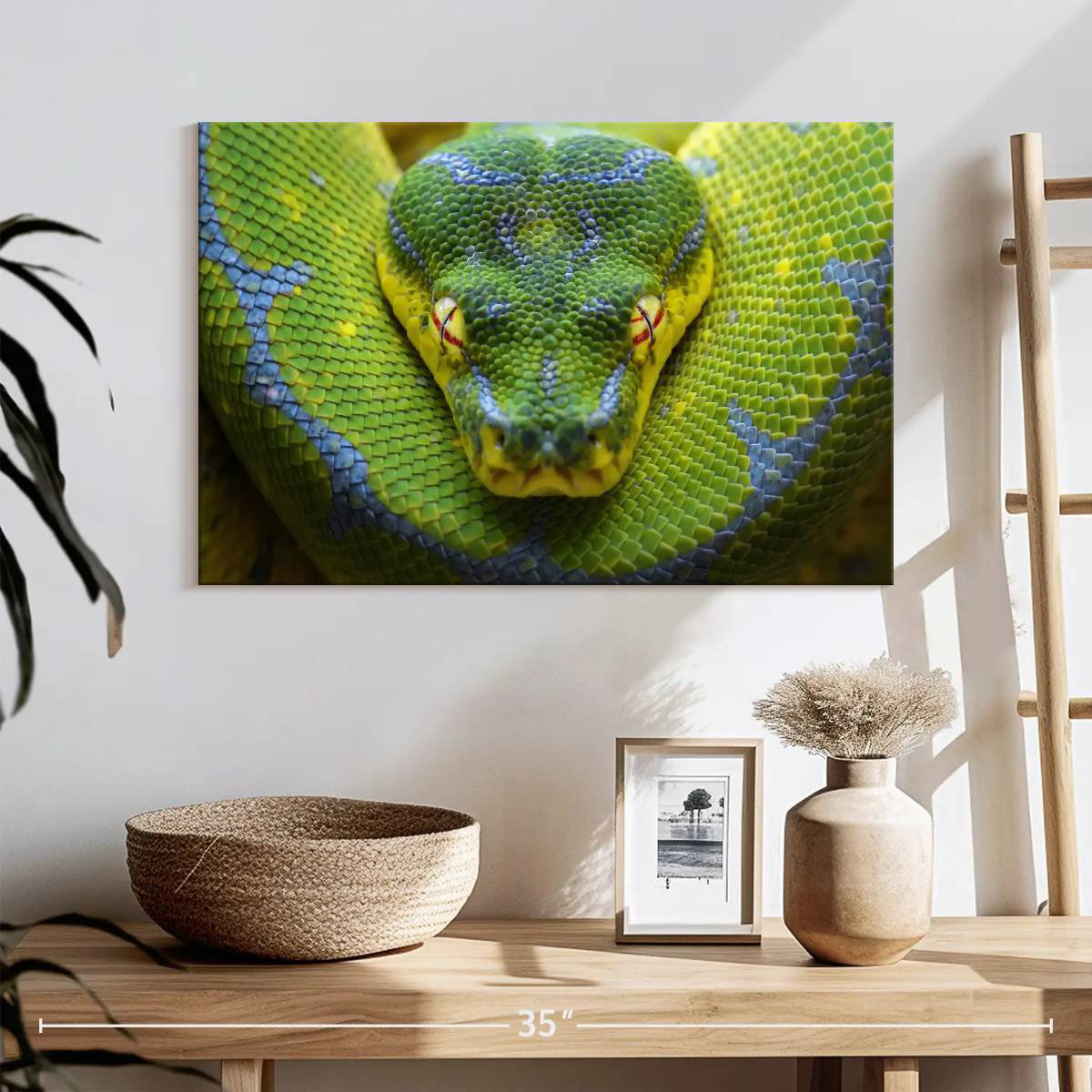 Ebern Designs Brampt Fierce Green Tree Python | Wayfair