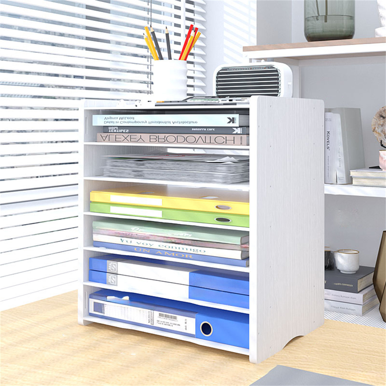 Inbox Zero Marelie Manufactured Wood File Organizer | Wayfair