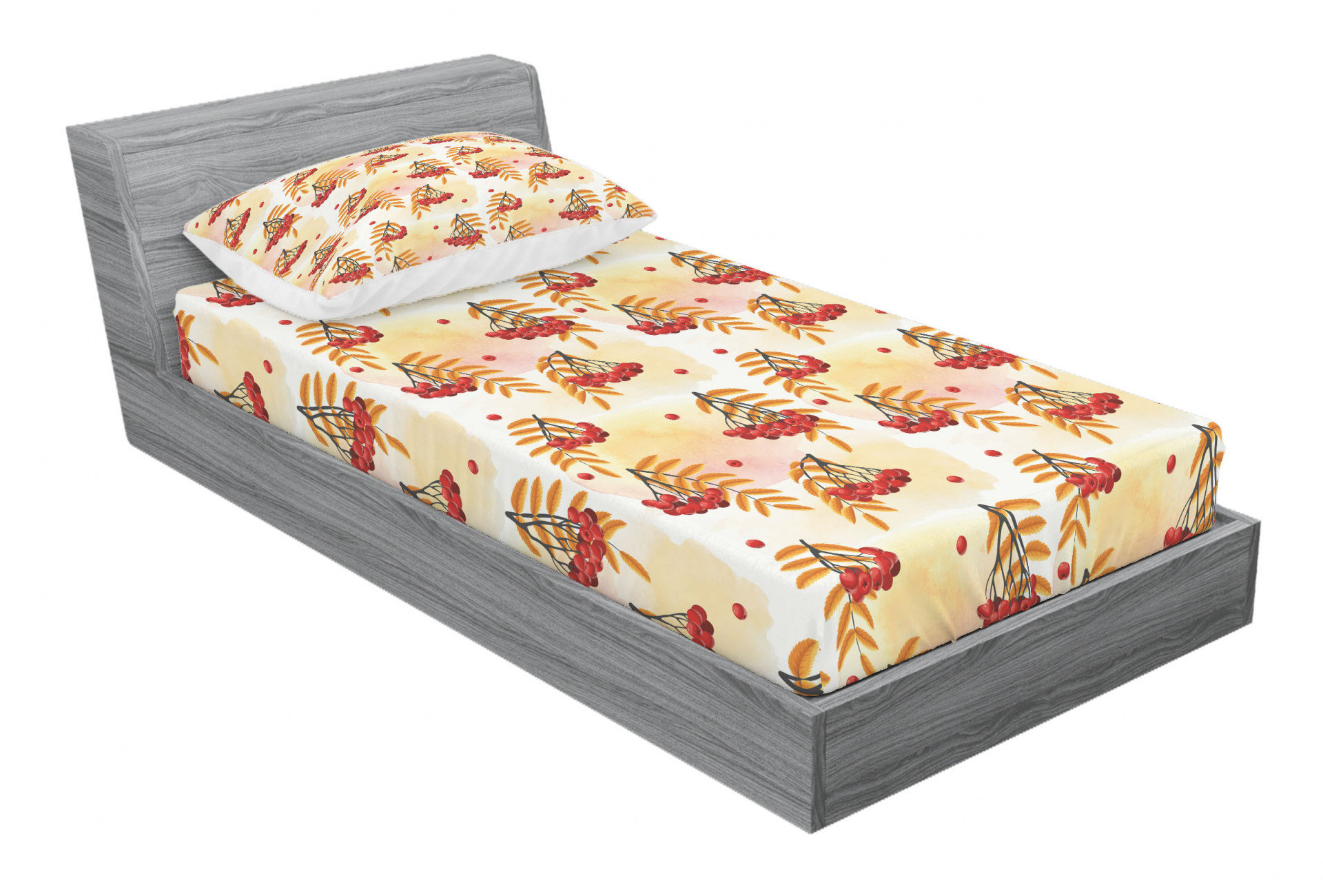 Ambesonne Rowan Floral Sheet Set | Wayfair