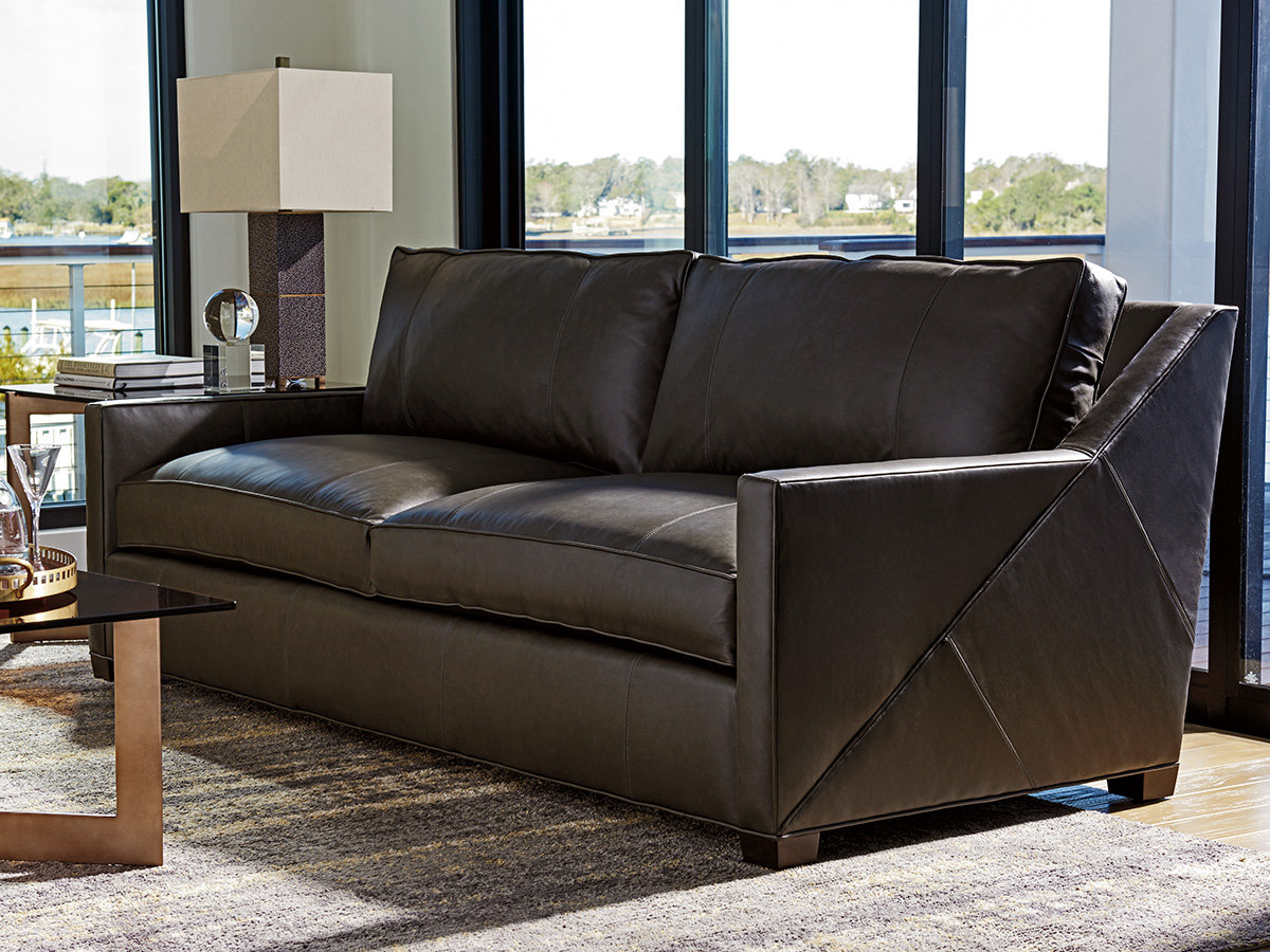 Lexington Wright Leather Sofa | Wayfair