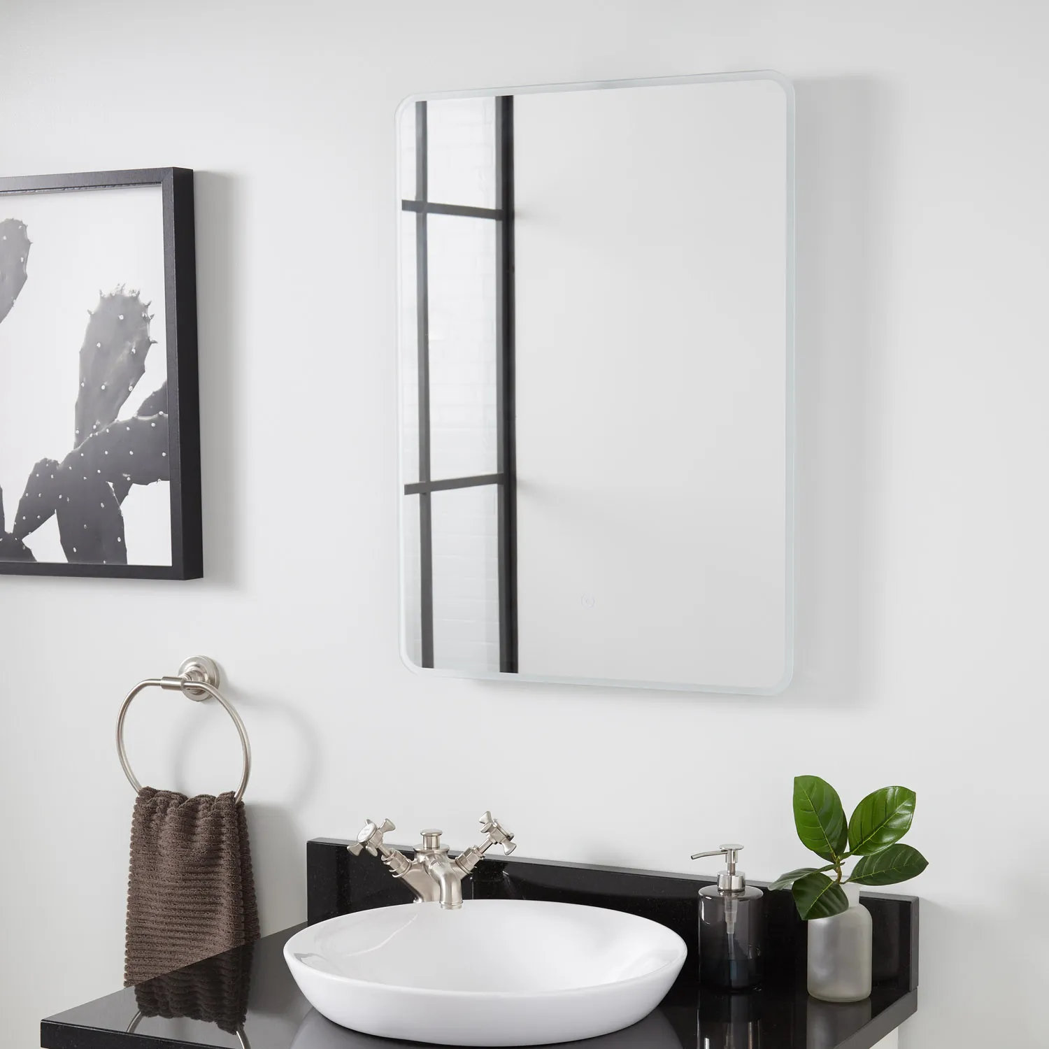 Signature Hardware Winnberg Lighted Bathroom Vanity Mirror with Tunable ...