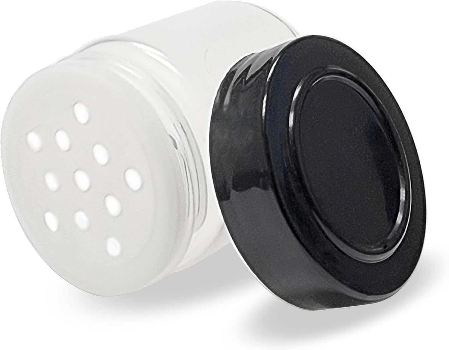 Latitude Run® 1 Oz Plastic Spice Jars With Black Caps And Sifters For ...